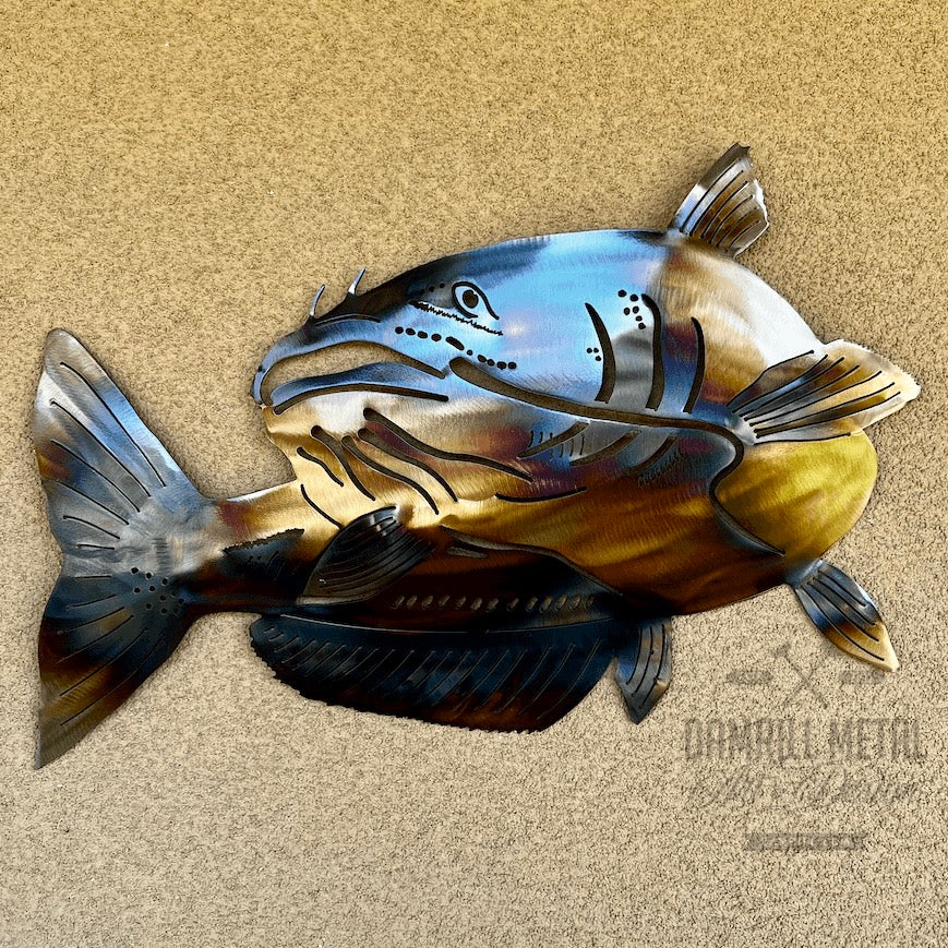 Catfish Metal Art– Damrill Art & Design